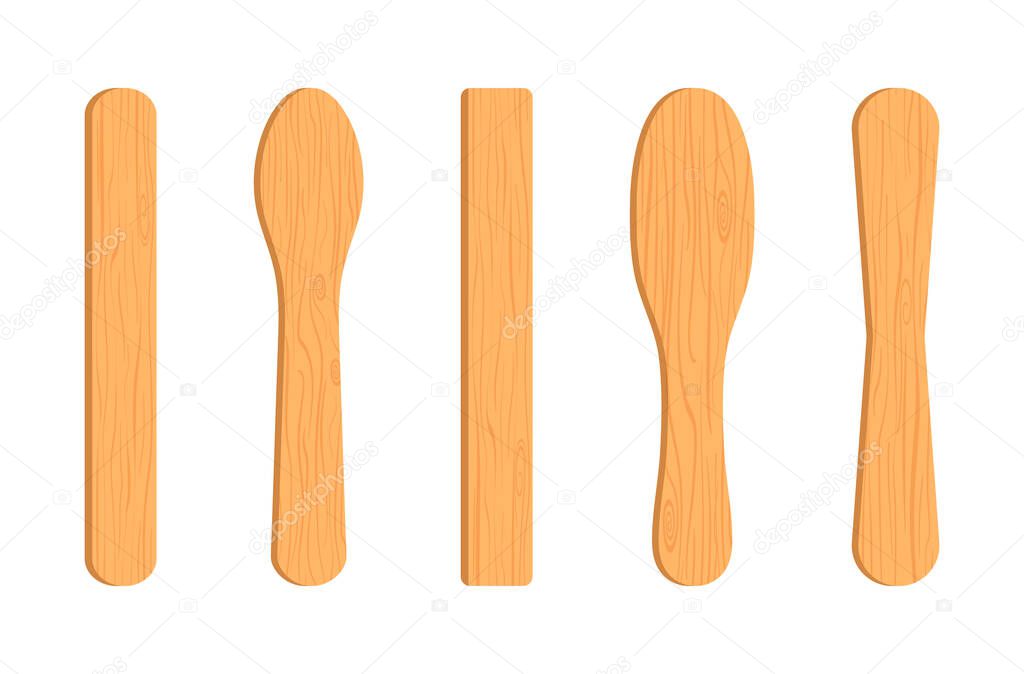 Palillo para helado y paleta. Palitos de paleta. Palitos de madera para ...