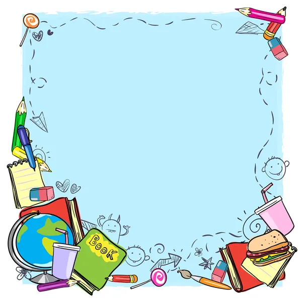 Back to School background with sample text. Stock Vector Image by ...