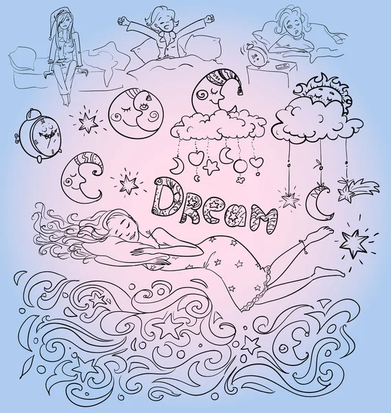 Awake drawing Vector Art Stock Images | Depositphotos