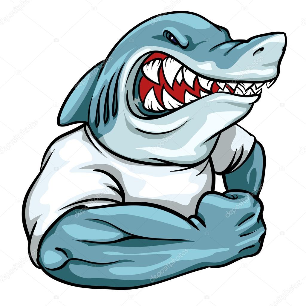 Sport logo maker | Shark mascot, team logo design — Stock Vector ... Sport logo maker | Shark mascot, team logo design — Stock Vector ...