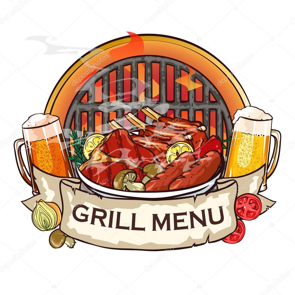 Grilled Meat Vector