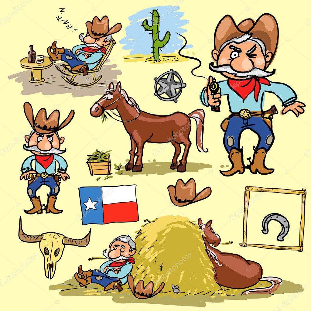 Koboi kartun siap Vektor Stok oleh ©nataliahubbert 43416913