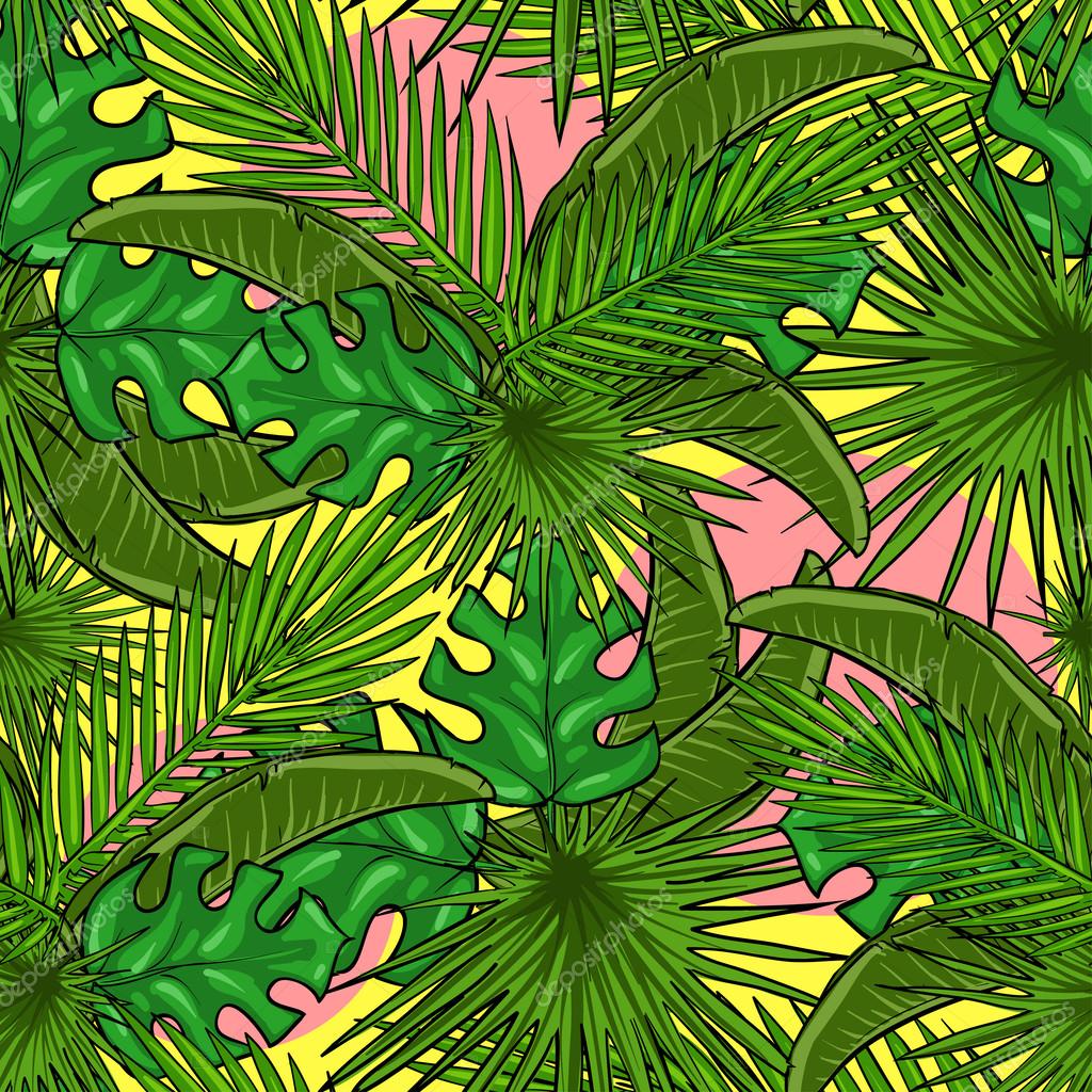 Tropical background Stock Vector by ©nataliahubbert 43418197