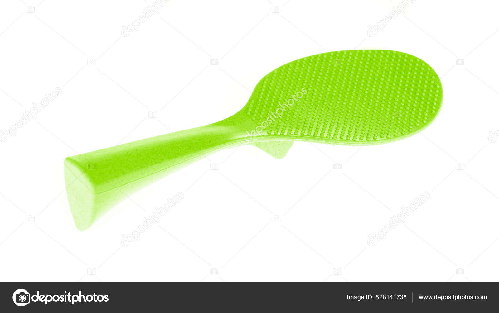 Plastic Rice Paddle Spoon Isolated White Background — Stock Photo ...