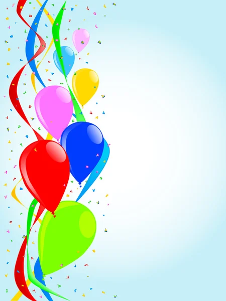 Egy egyszerű rajz, a színes lufik — Stock Vector #56462429