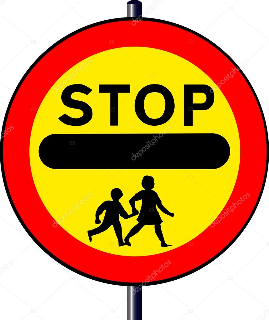 Lollipop stop sign | Stop Children Sign — Stock Vector © BigAlBaloo ...