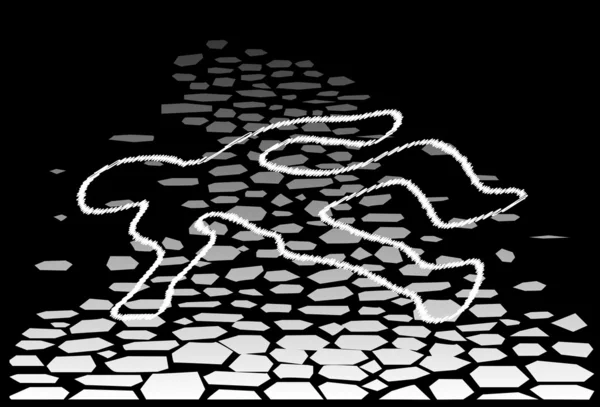 Chalk Body Outline Drawing