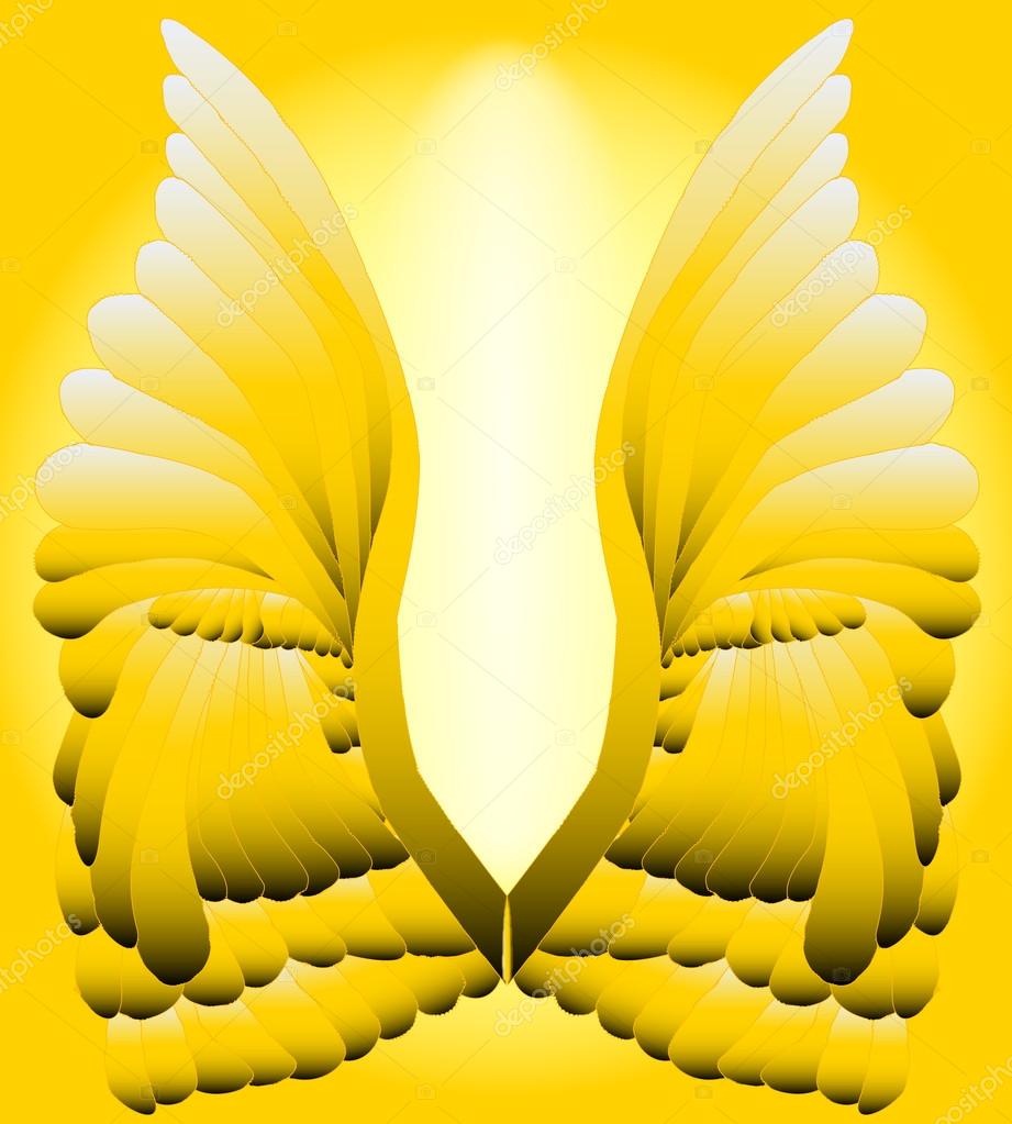 Golden Wings — Stock Vector © BigAlBaloo #44552387 Golden Wings — Stock Vector © BigAlBaloo #44552387