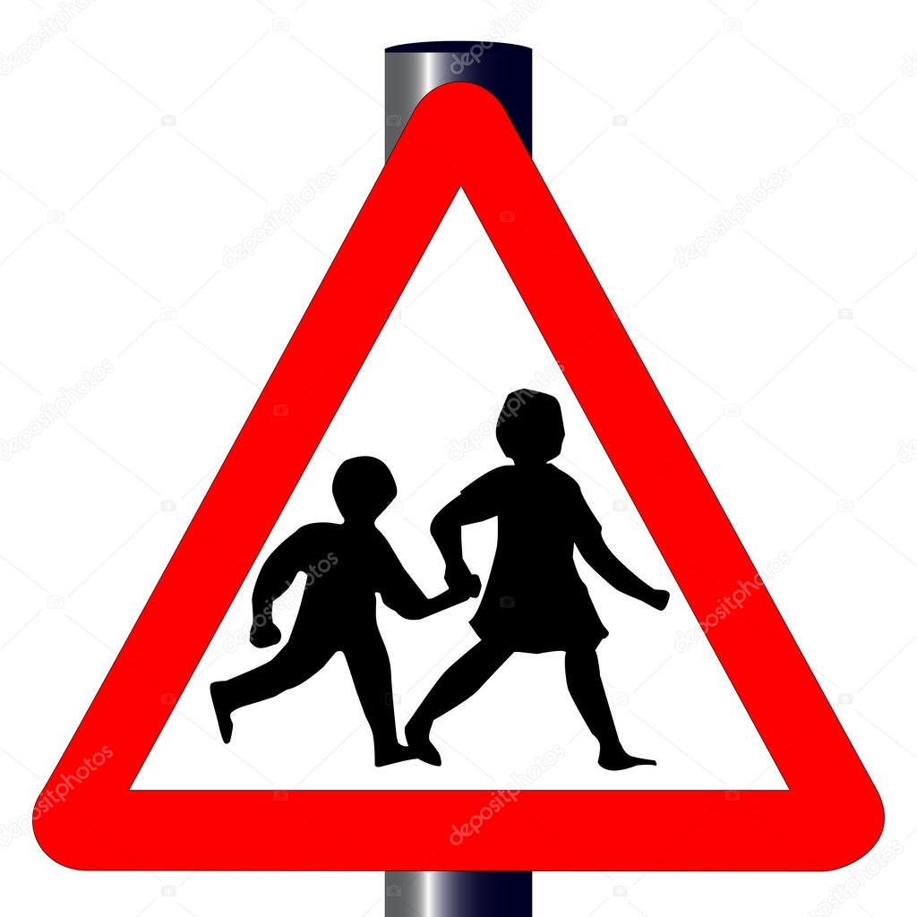 Children Traffic Sign Stock Vector by ©BigAlBaloo 44722971