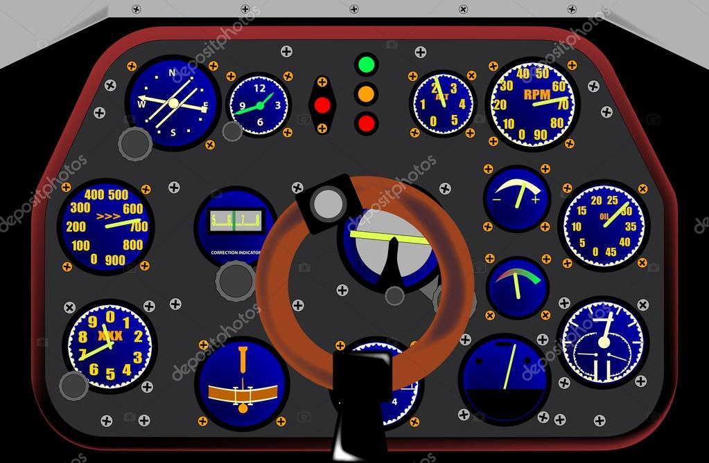 Control Panel — Stock Vector © BigAlBaloo #44723479