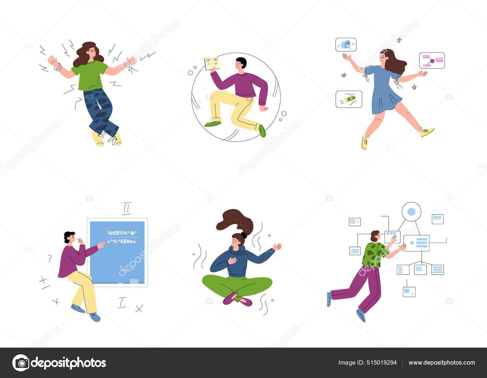 MBTI person types vector set, psychology concept Stock Vector Image by ...