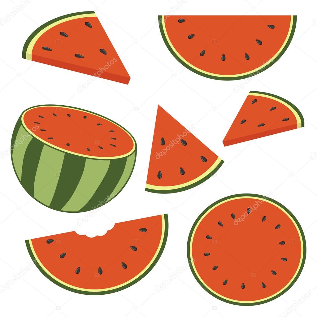 Watermelon vector Stock Vector Image by ©BalakoboZ #47416189