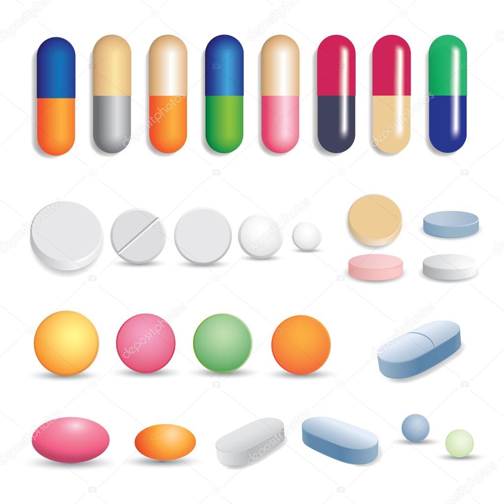 Tablets and capsules Stock Vector Image by ©Route55 #47217945