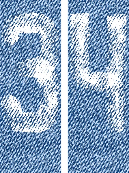 Vector numbers on denim 7, 8 Stock Vector Image by ©TonTonic #43888991