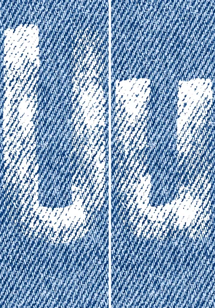 Vector letters and numbers on denim S Stock Vector Image by ©TonTonic ...