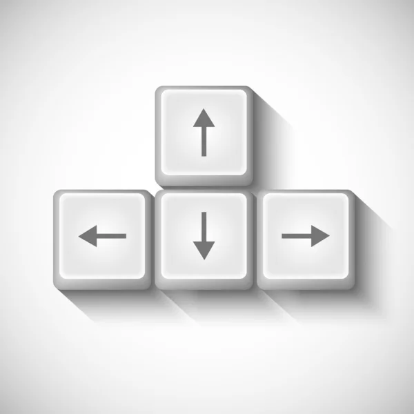 Botones De Flecha Del Teclado Imágenes Vectoriales Gráfico Vectorial