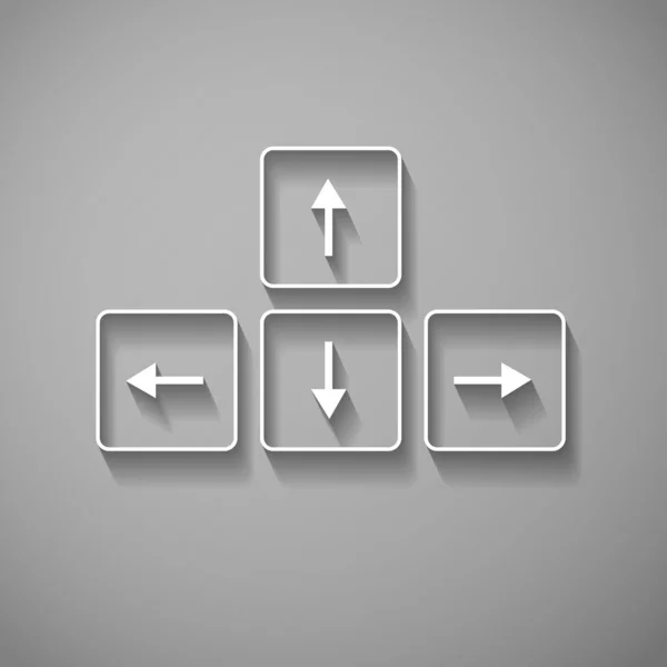Touches flèches vectorielles clavier Vecteur par ©romanchik.ruslan ...