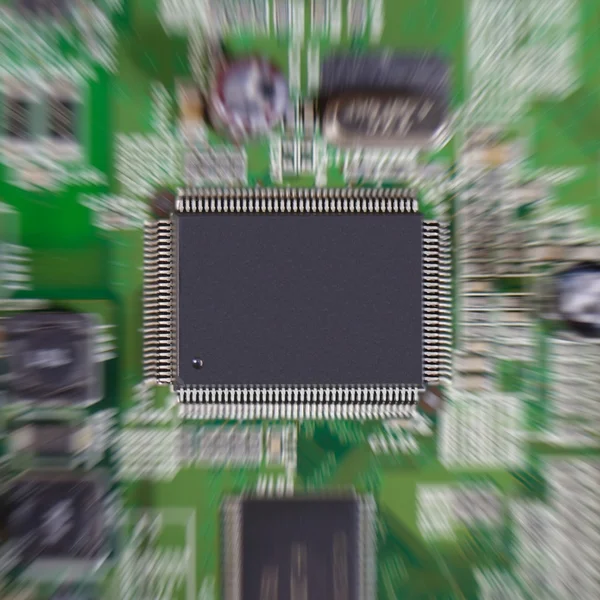 Zoom effect on microchip. - Stock Image - Everypixel