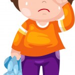 Girl Standing Cheer White Background Illustration Stock Vector Image by ...