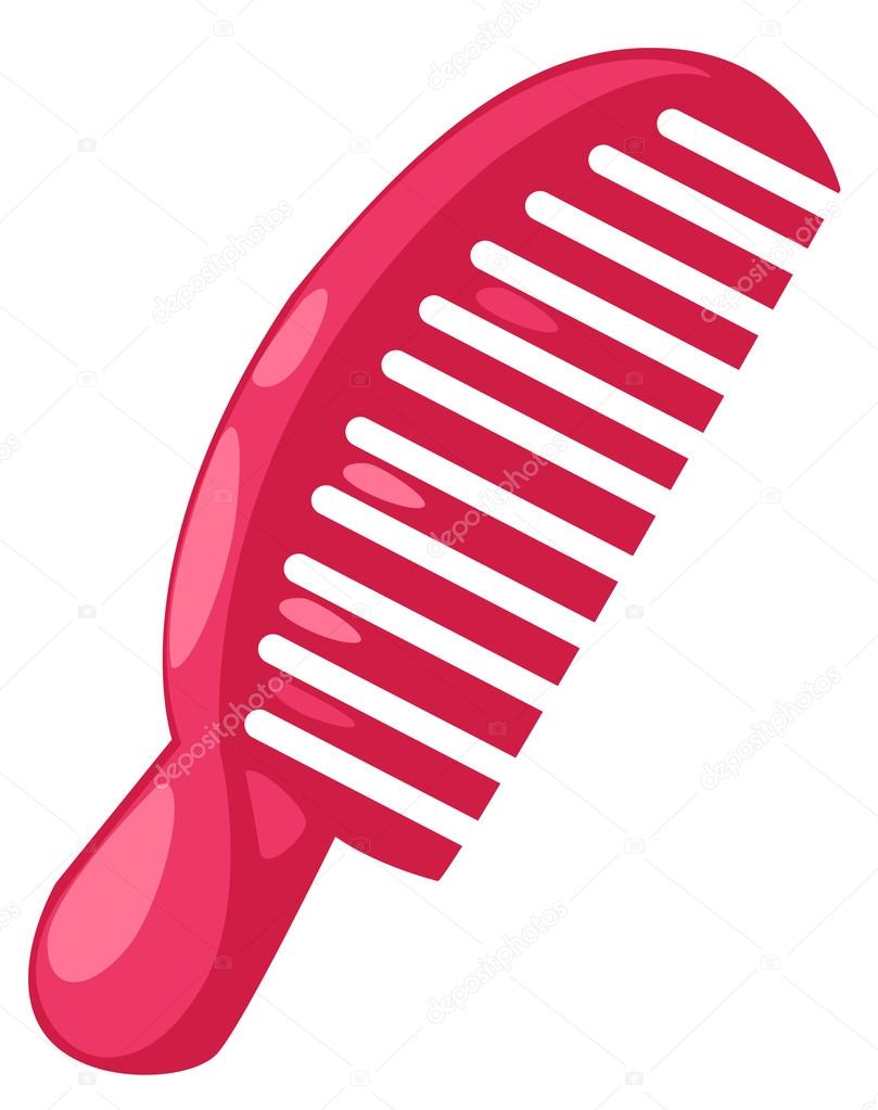 Pink Comb Clip Art