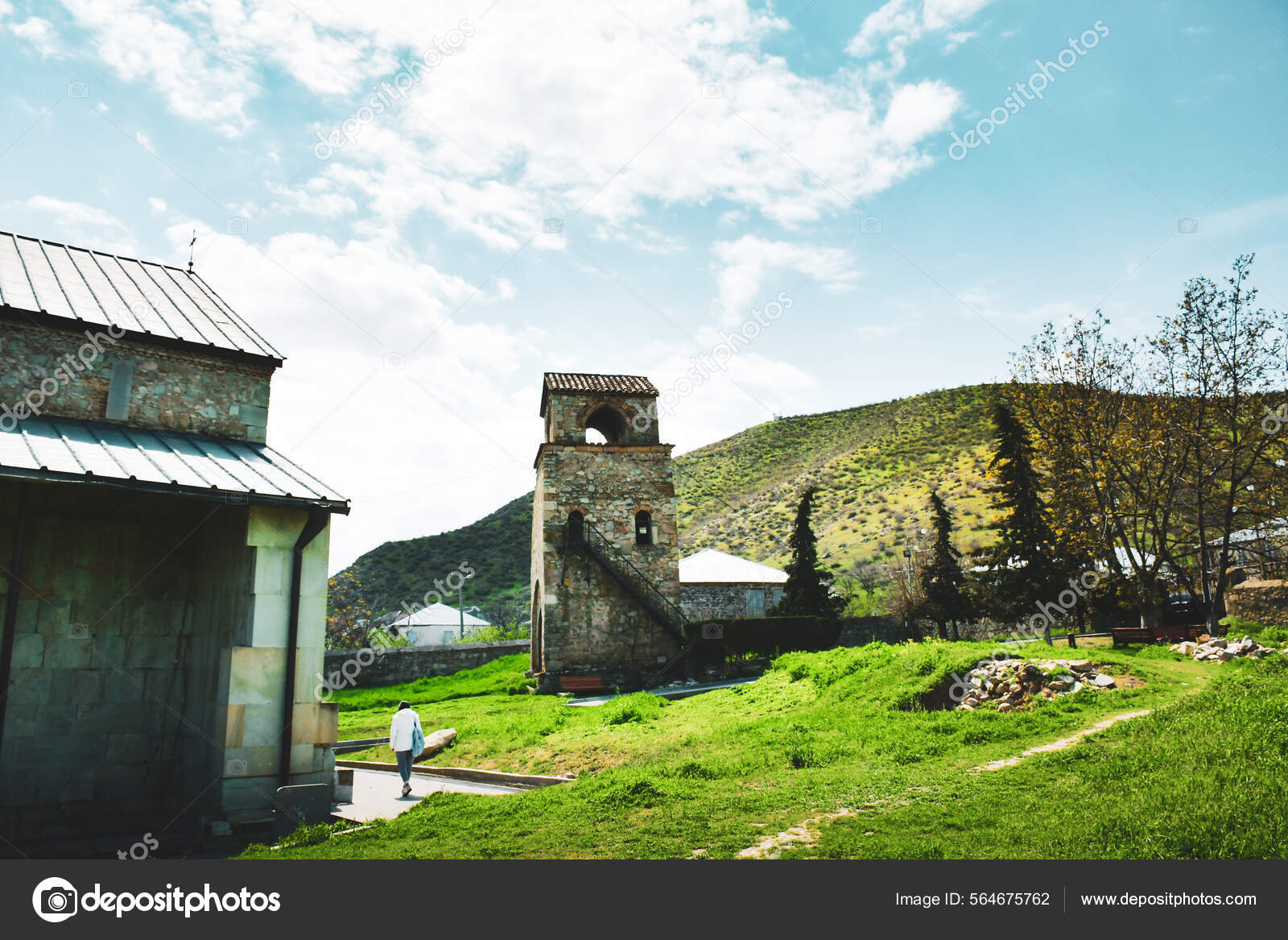 Beautiful Bolnisi Sioni Basilica Old Famous Church Monastery Bolnisi ...