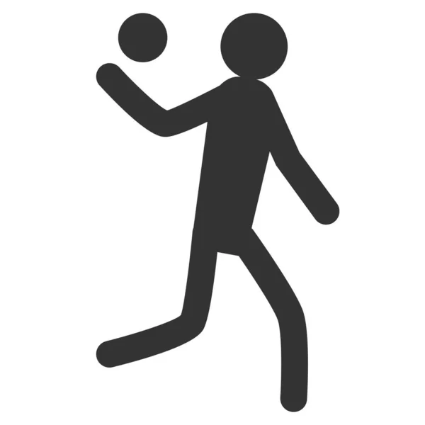 Persona lanzando pelota imágenes de stock de arte vectorial | Depositphotos