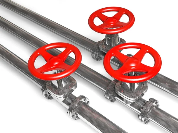 Pipeline with valves Stock Photo by ©scanrail 4033273