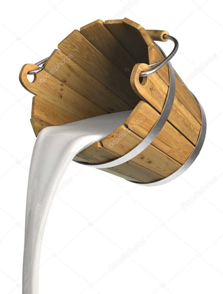 Milk bucket — Stock Photo © beawolf #43434645