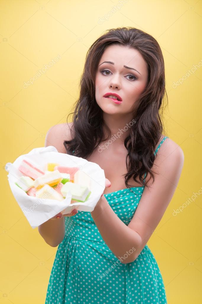 Sexy woman with sweets Stock Photo by ©yacobchuk1 51259865