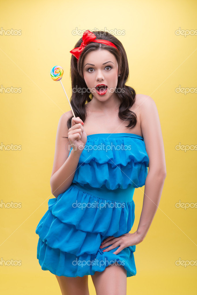 Sexy woman with sweets Stock Photo by ©yacobchuk1 51260825