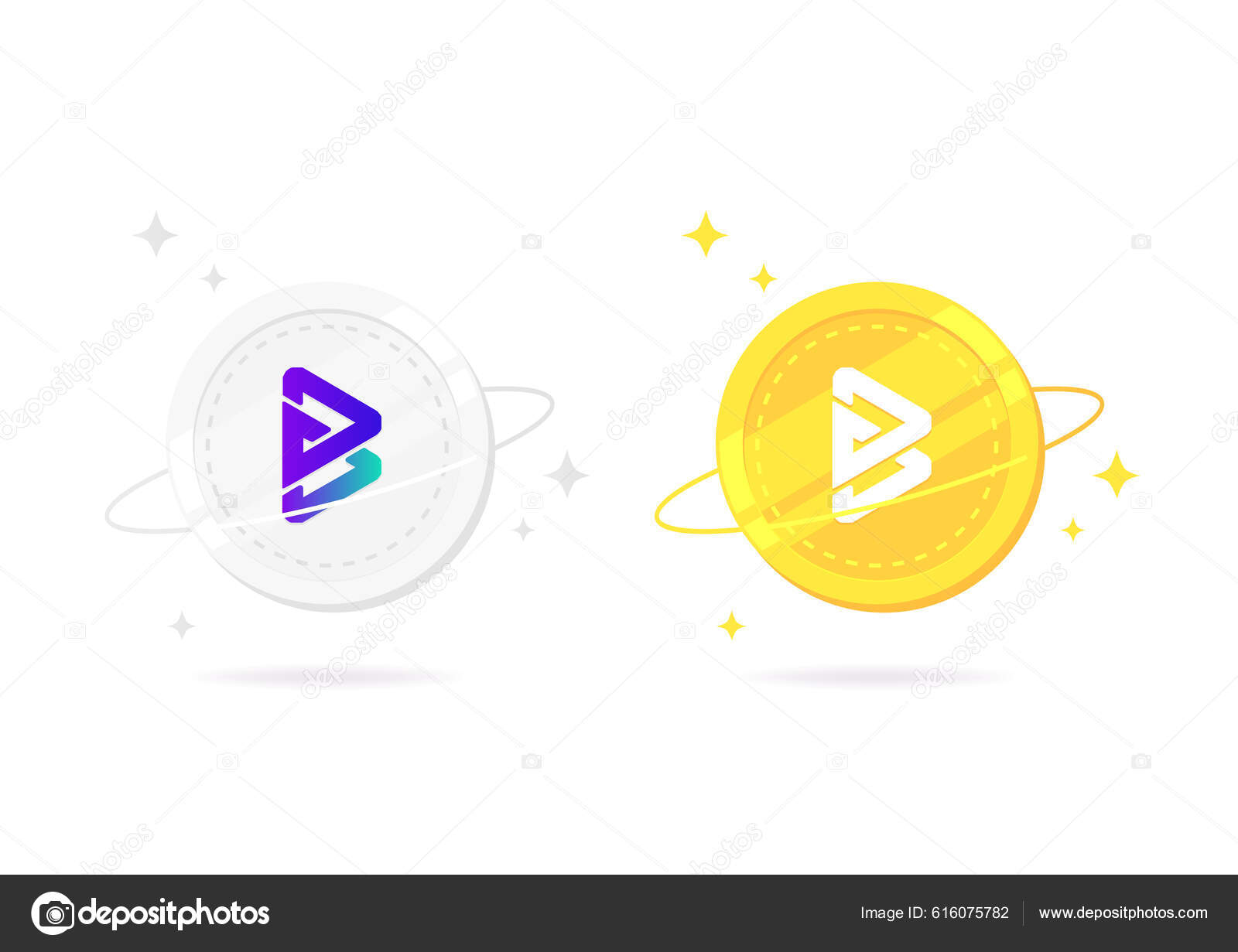 Bitgert Brise Coin Flat Icon Isolated White Background Stock Vector ...