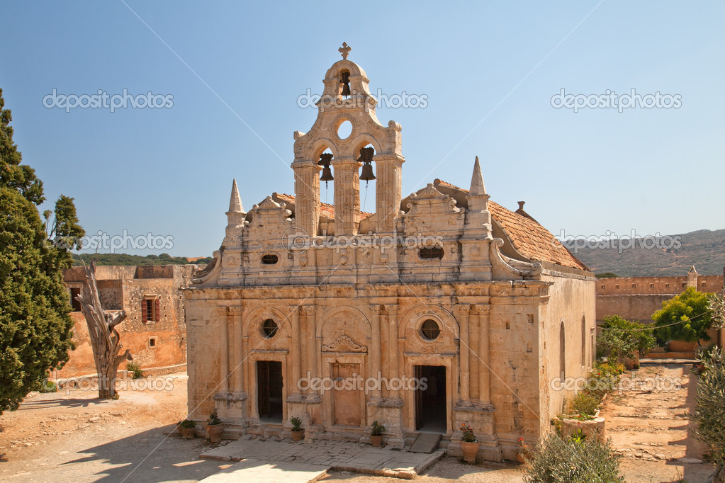 Arkadi Monastery (Moni Arkadiou). Crete. Greece Stock Photo by ...