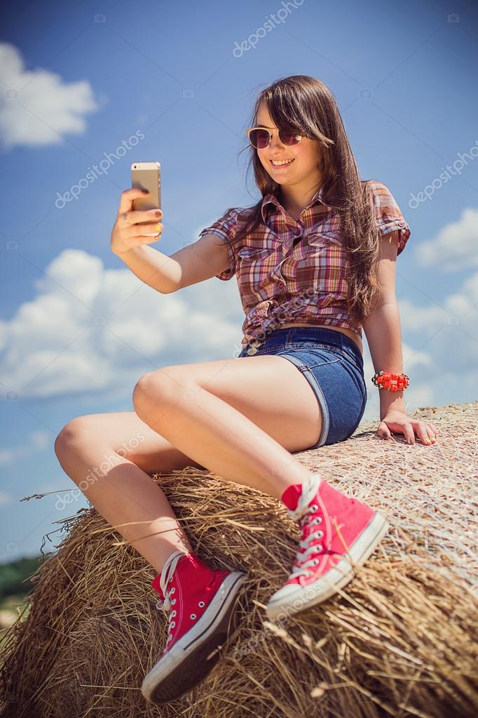 Teen girl taking selfie Stock Photo by ©MariaMylnikova92 50300179 Teen girl taking selfie Stock Photo by ©MariaMylnikova92 50300179