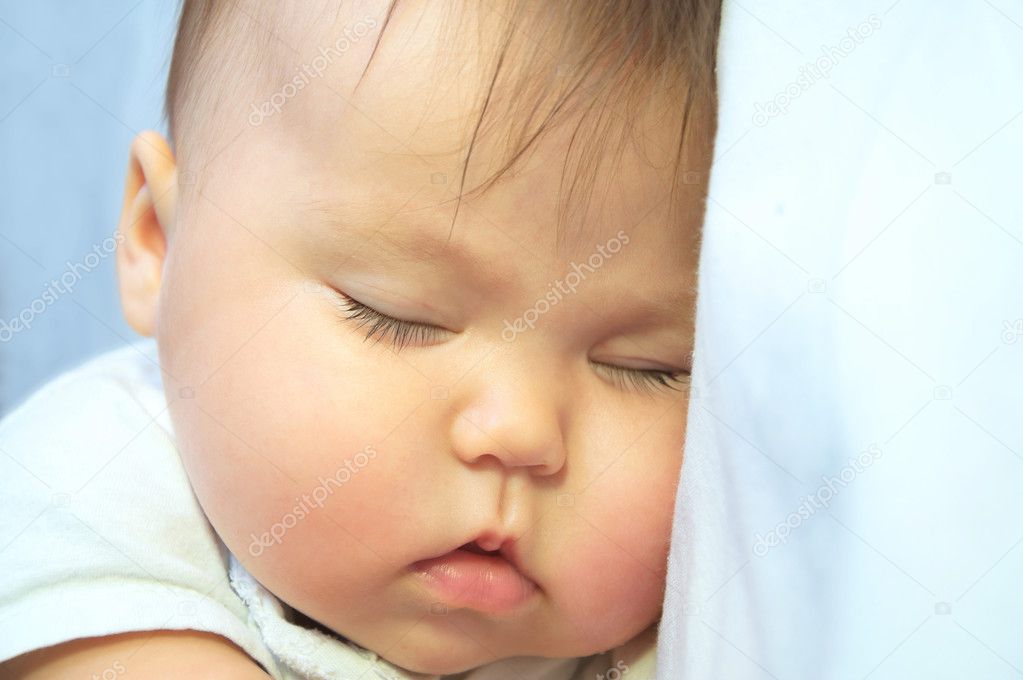 Newborn baby sleeping. Silent — Stock Photo © Aynur_sib #49145395