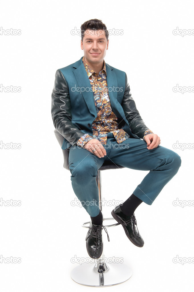 Man sitting on chair Stock Photo by ©Dmyrto_Z 47600045