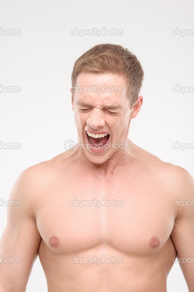 Screaming athlete Stock Photo by ©Dmyrto_Z 48732257