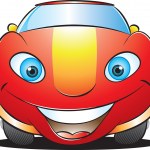 Funny red car Stock Vector Image by ©Indigofish #9673977
