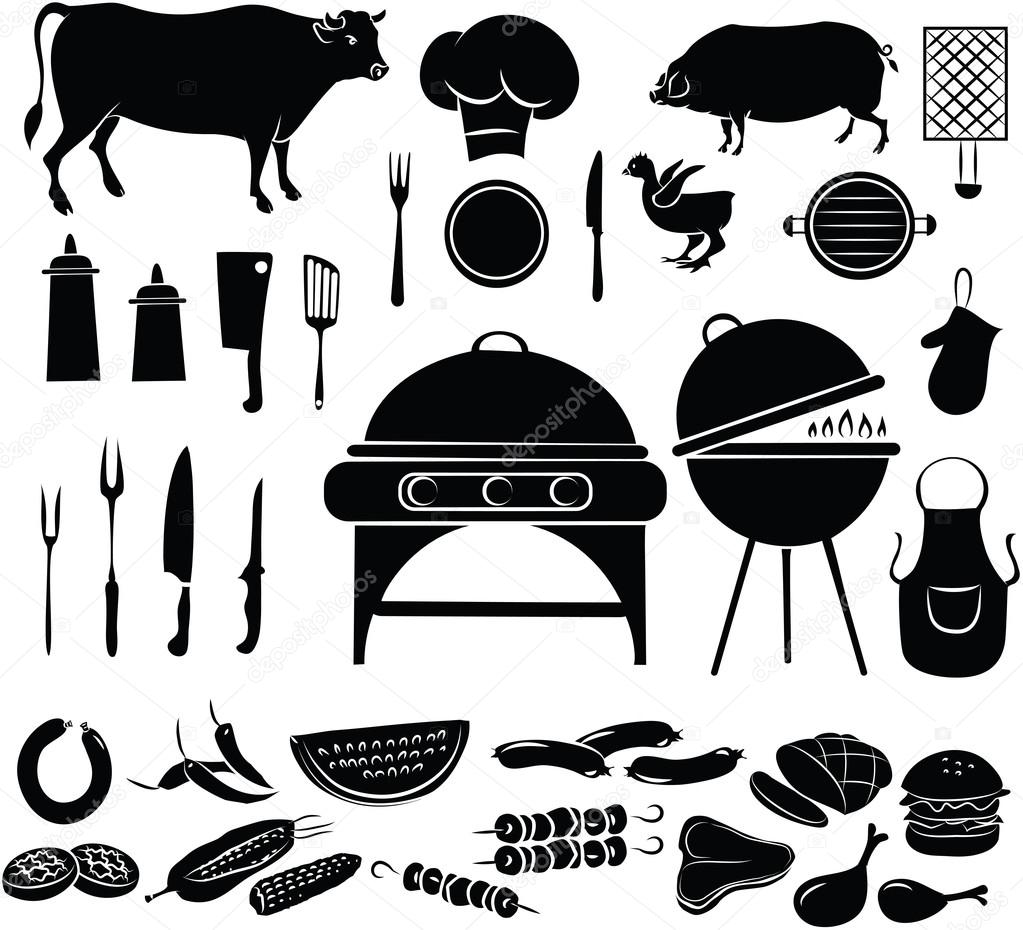 Barbeque Icon Set Stock Vector Image by ©mahmuttibet #43611875