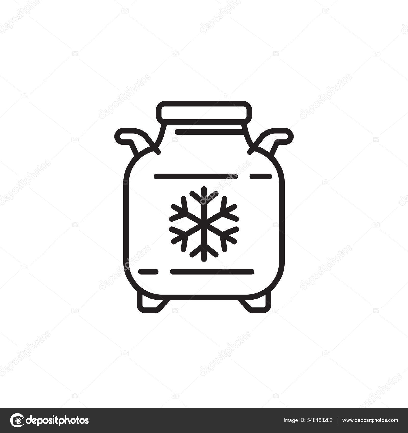 Cryobank, storage tank, cryo bank line icon Stock Vector Image by ...