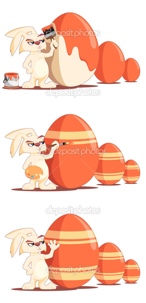 Easter Bunny Stock Vector by ©Ok-arina 44062021
