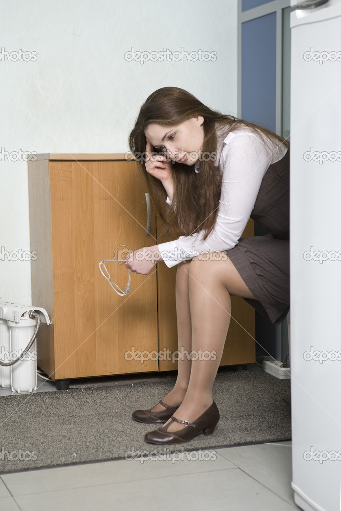 Sad clerk Stock Photo by ©elenarostunova 45373975