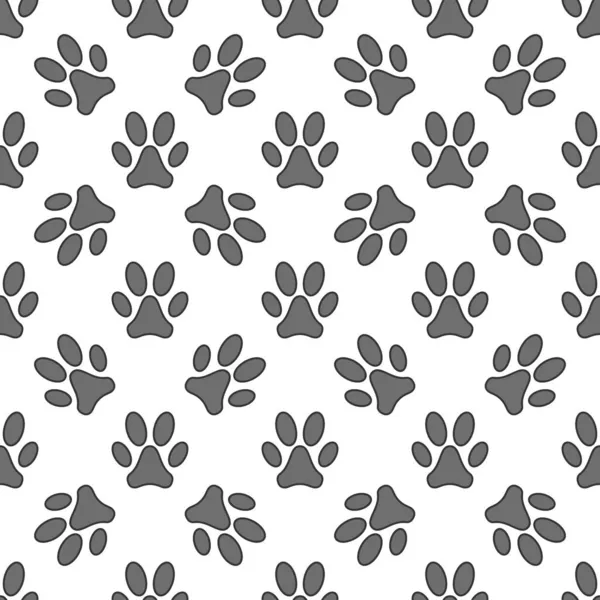 Dog paw print vector seamless pattern Stock Vector by ©sn3g 173765772