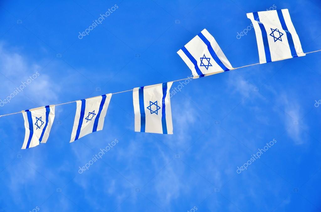 Israel Flag chain on Independence Day — Stock Photo © dnaveh #45324061