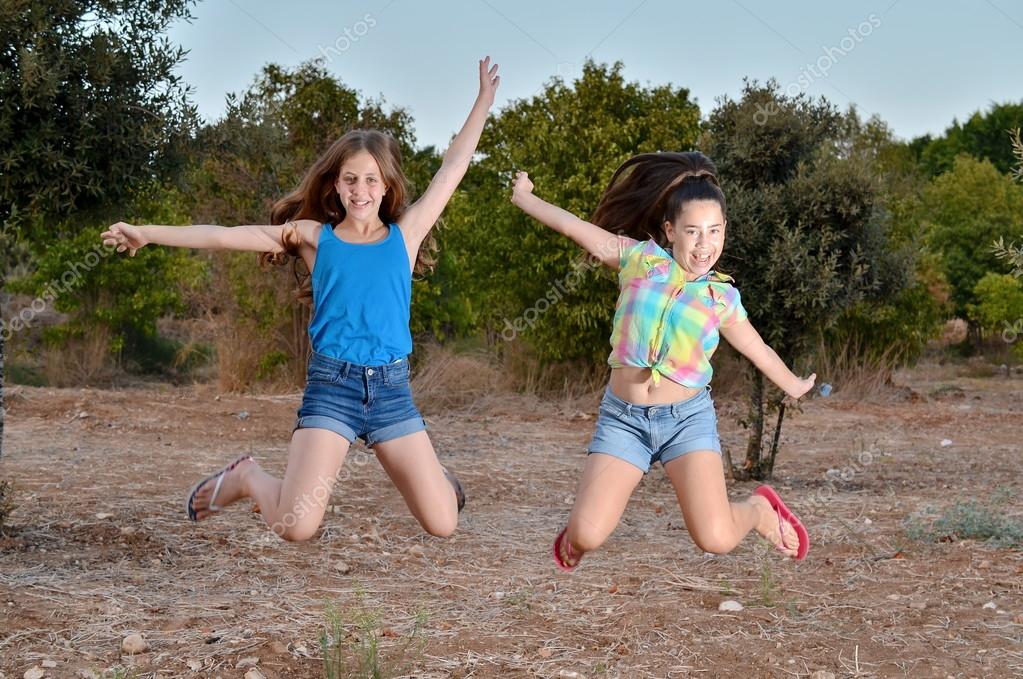 Pictures Of Best Friends Jumping at Margaret Steen blog