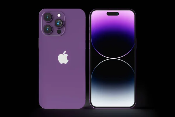 New Iphone Pro Max Front Back Side Mock White Screen – Stock Editorial ...