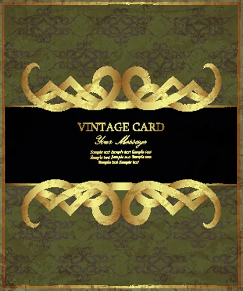 Golden card Stock Vector Image by ©ARNICA83 #44766507