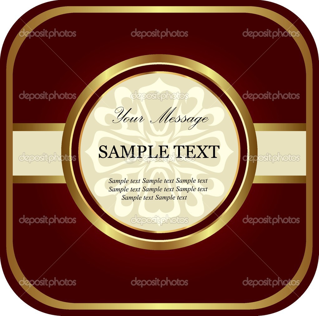 Golden card Stock Vector Image by ©ARNICA83 #44766507