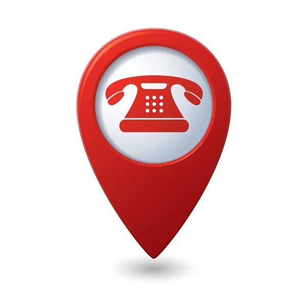 Map pointer with telephone icon. Stock Vector Image by ©ARNICA83 #46813177