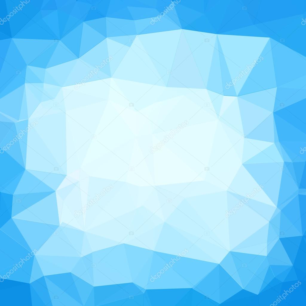 Triangle neutral blue and white abstract background. Template fo Stock ...