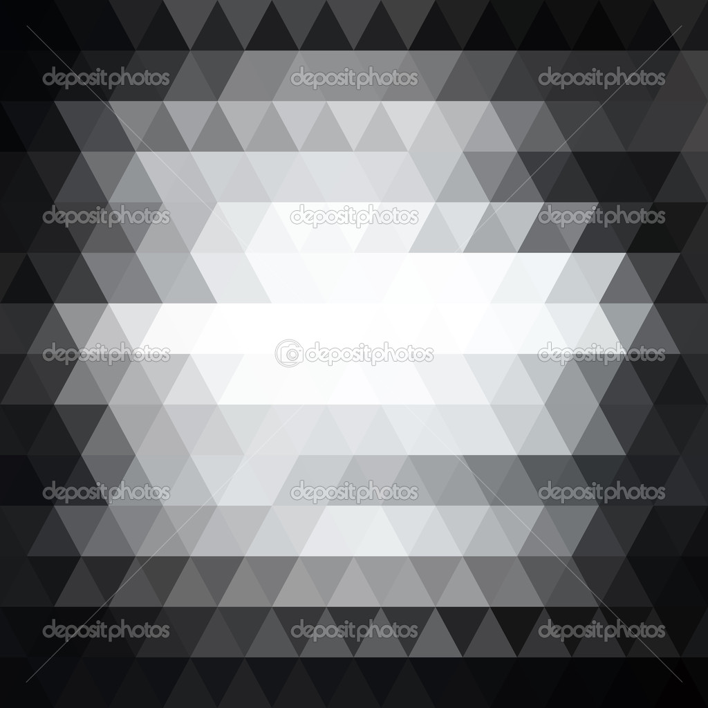 Triangle black and white abstract background. Template for your Stock ...